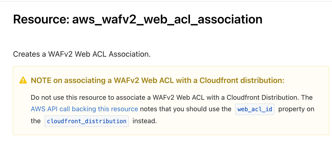 TerraformでWAFとCloudFrontを連携する際のエラー対応ログ