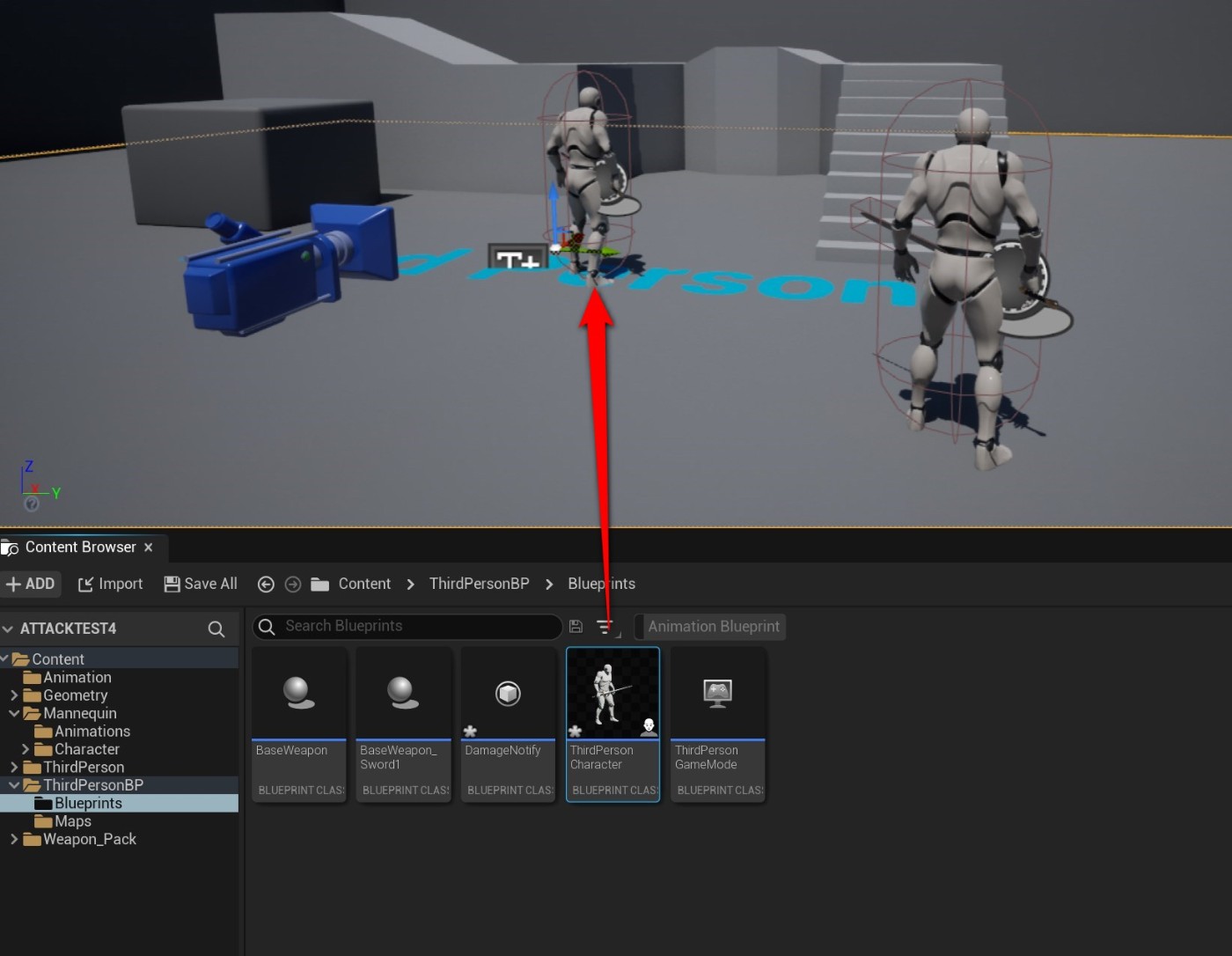 剣で攻撃を実装する方法【UE5,UE4】｜UnrealEngine5(UE5)の教科書[旧]