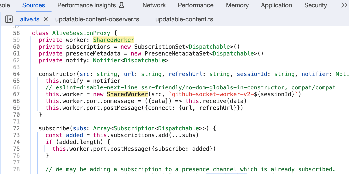 github.com の Issue ページのリアルタイム更新の実装ってどうなってるの