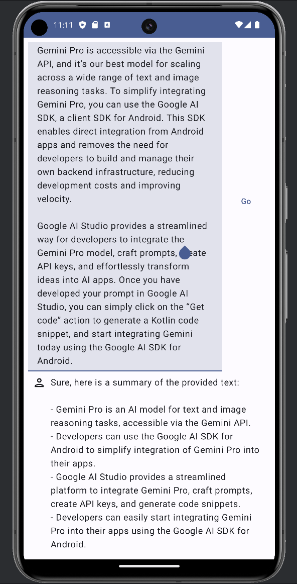 Android の Gemini API Starter テンプレートを使ってみる