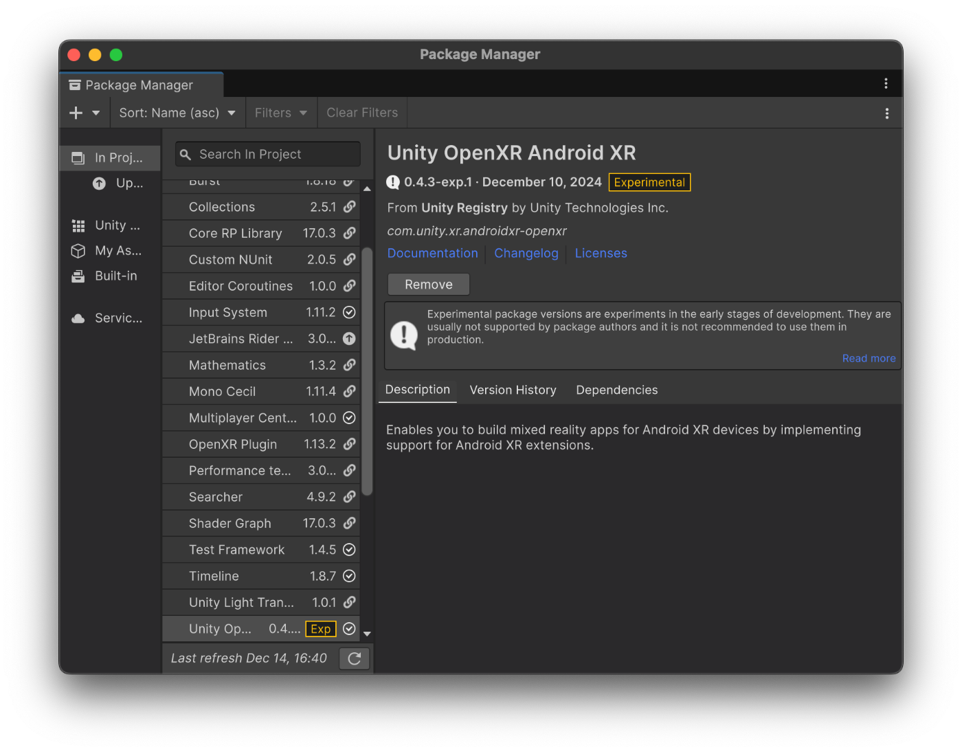 Unity 6でAndroid XR向けのビルドのチャレンジ