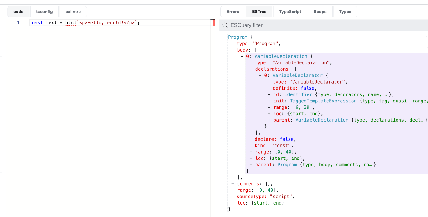 markuplint で HTML Template Literal をサポートする