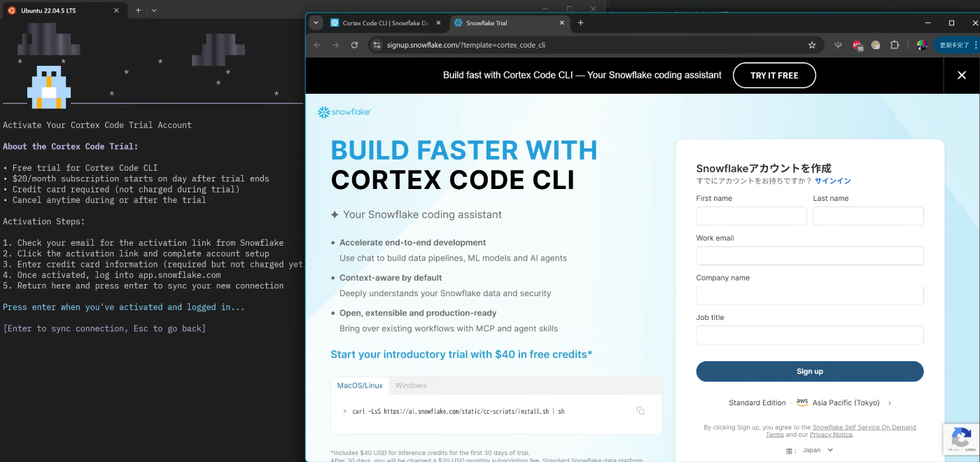 Cortex Code CLI で遊ぼう