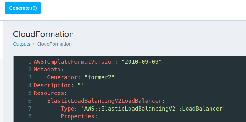 former2でFargate+ALB構成のcfnテンプレートを作成する