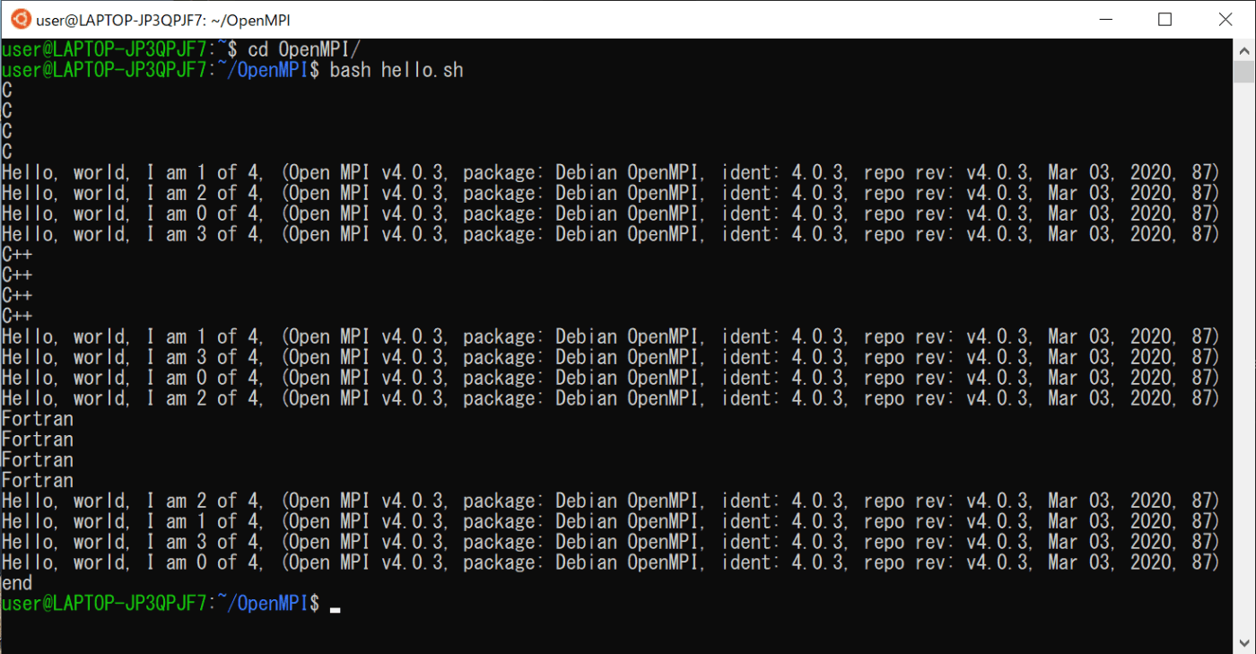 OpenMPI｜計算科学のためのWindowsセットアップ