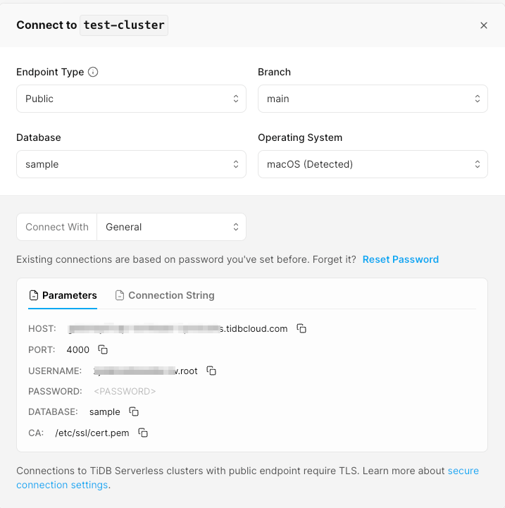 TiDB Cloudにローカルから接続してみる...GUIツールとPythonの2パターン