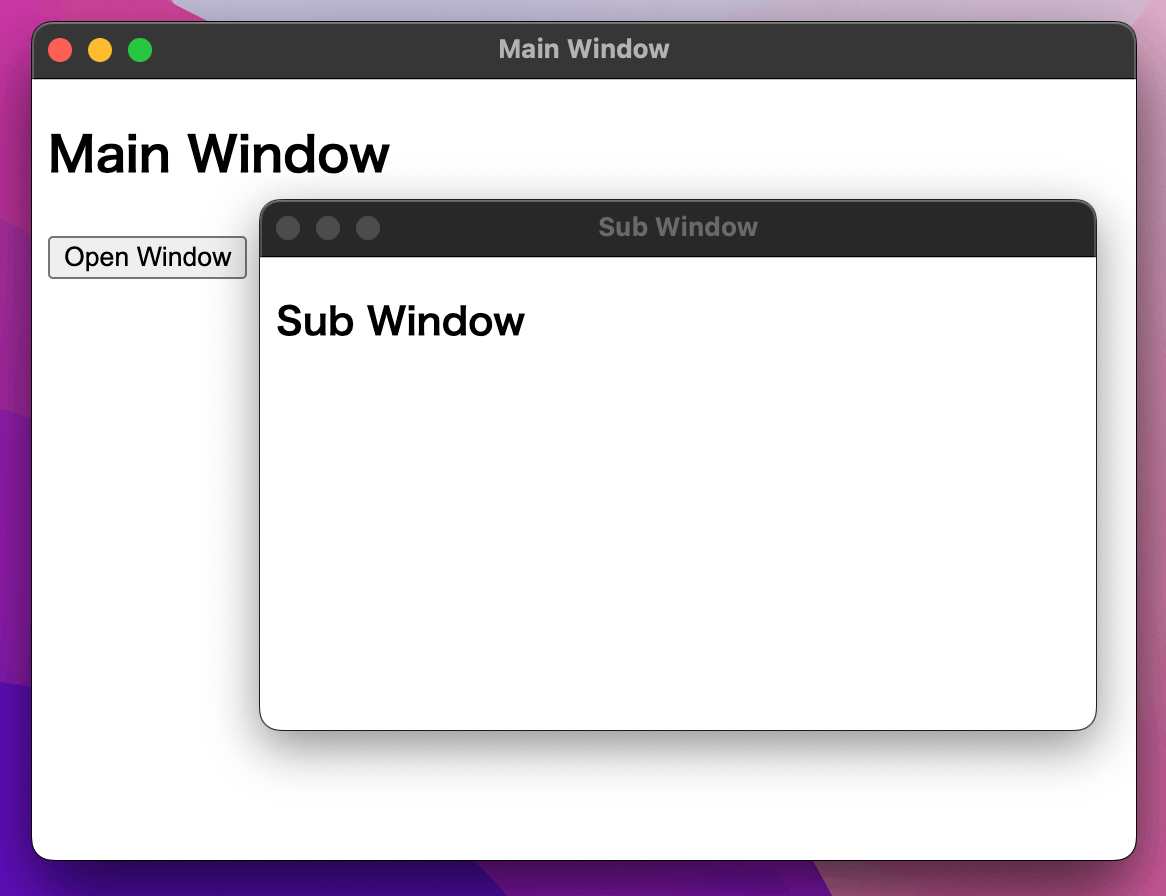 マルチウィンドウ (BrowserWindow, ipcMain, ipcRenderer)