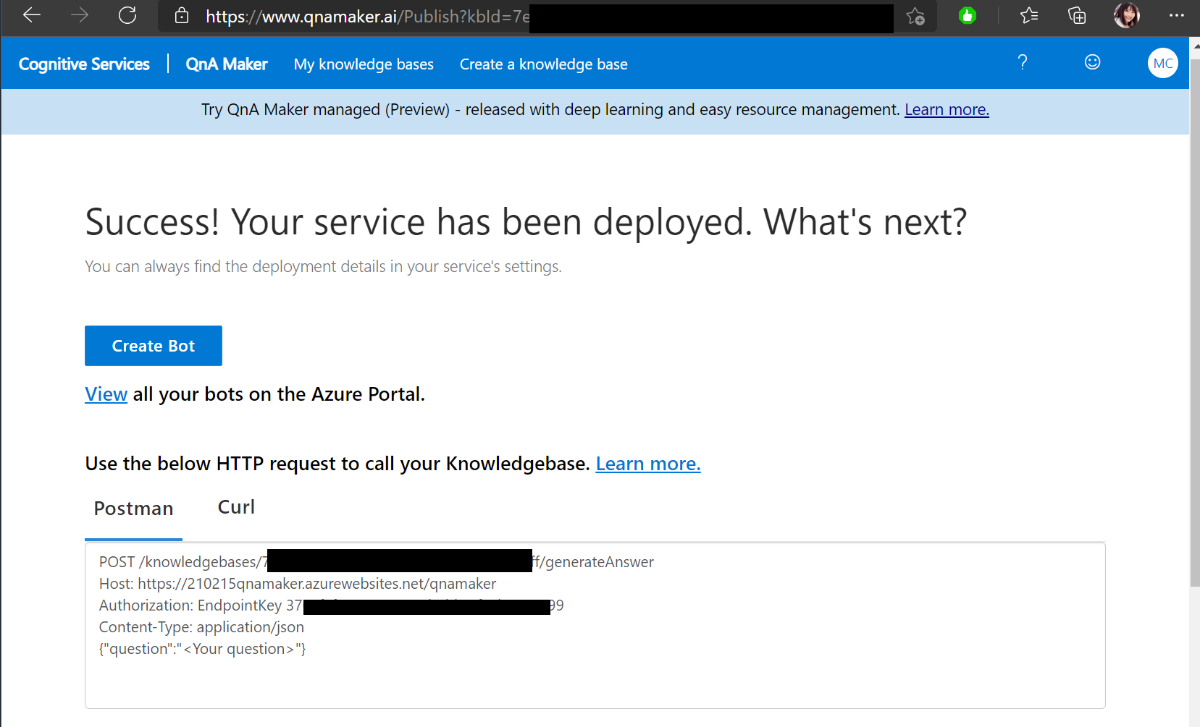 無料で手早く作る：Teams で動く FAQ bot 開発 [前編] (QnA Maker, Azure Bot Services, C#)