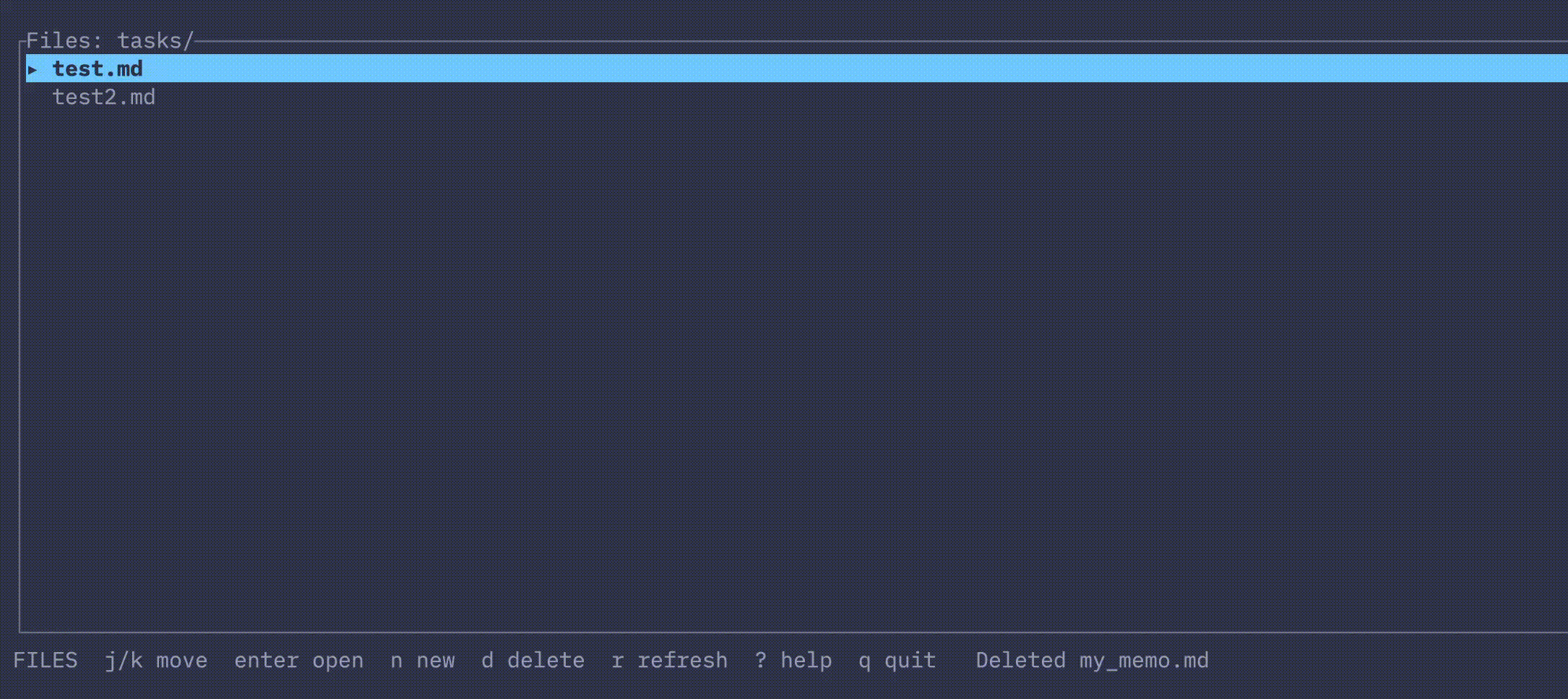 Rust + ratatui で Markdown ベースのタスク管理 TUI を作った