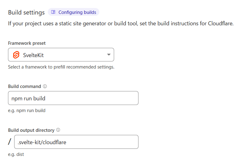 Sveltekit Cloudflare Pages D1 でウェブサイト作成