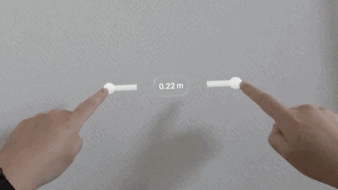 手で距離を測るメジャーアプリを作る【visionOS/ARKit】