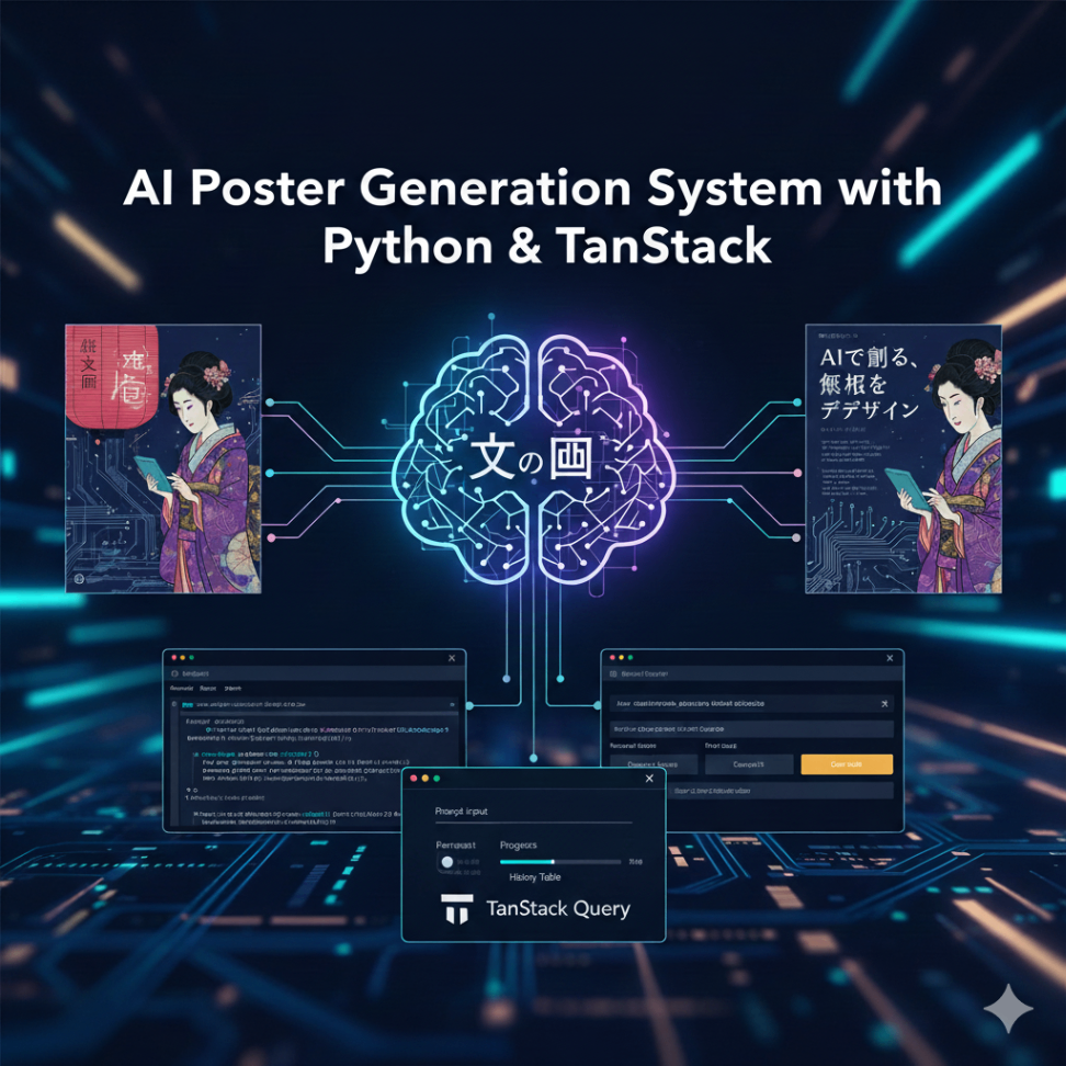AIによるポスター自動生成システムをPythonとTanStackで構築する