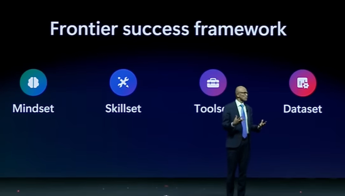Satya による Keynote: Leading in the New Age of AI