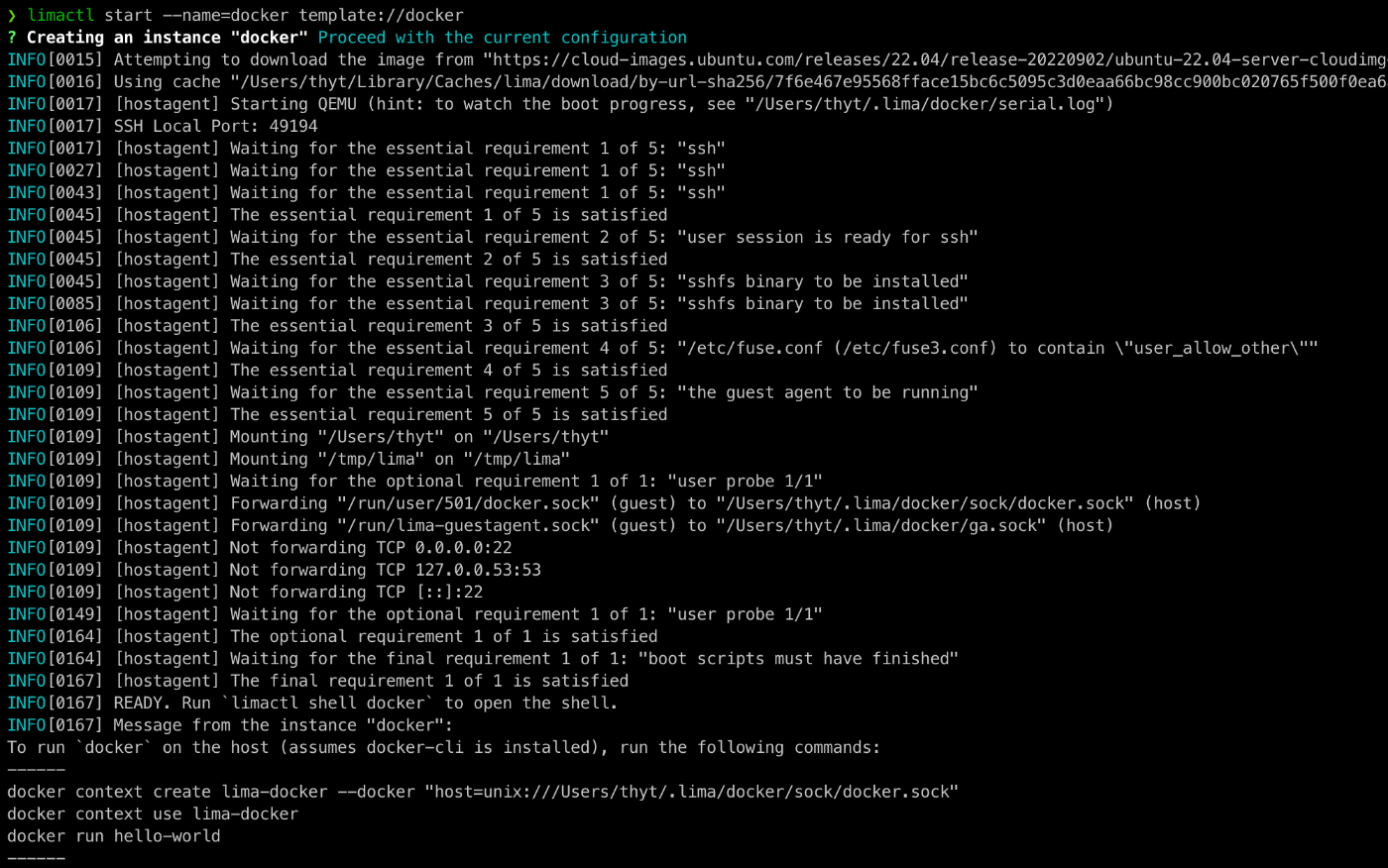 MacOSのDockerが遅いのでLimaを使ってみる