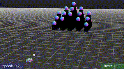 Three.js Cannon.es - 車で吹っ飛ばし／飛び道具