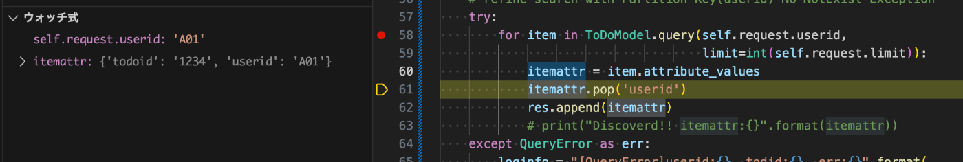 VSCode×Pynamodb×DynamoDBローカル×pytestでテスト環境できたので備忘 VSCode×Pynamodb×DynamoDBローカル×pytestでテスト環境できたので備忘