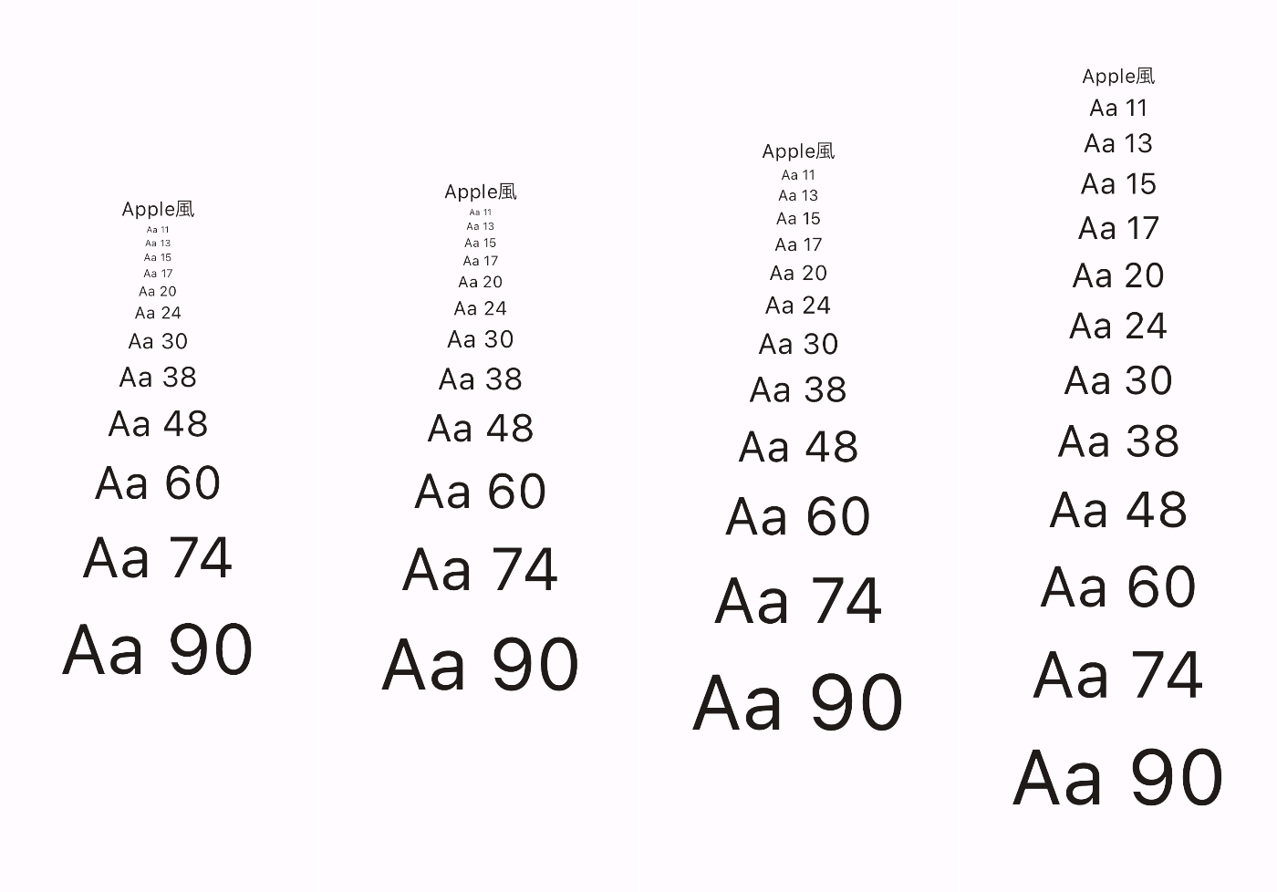 FlutterのTextScalerを使ったノンリニアスケーリングをiOSでもやりたい その2 AppleのDynamic Typeを再現