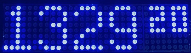 時計を作る (NTP Clock ESP32 DevKit V1 + MAX7219)