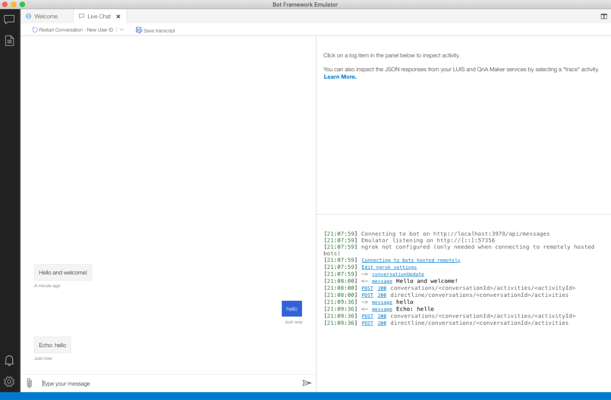 Echo Botから始めるbot Frameworkでボット開発