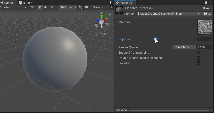 🍍 ディゾルブ表現｜Unity ShaderGraph CookBook vol.1【ShaderGraph 入門】
