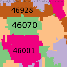 Marion County Zip Code Map - Map