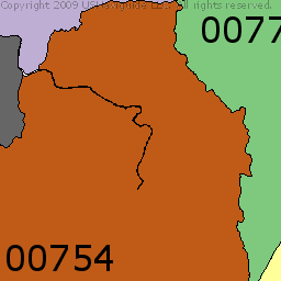 San Juan Puerto Rico Zip Code Map - estastreams